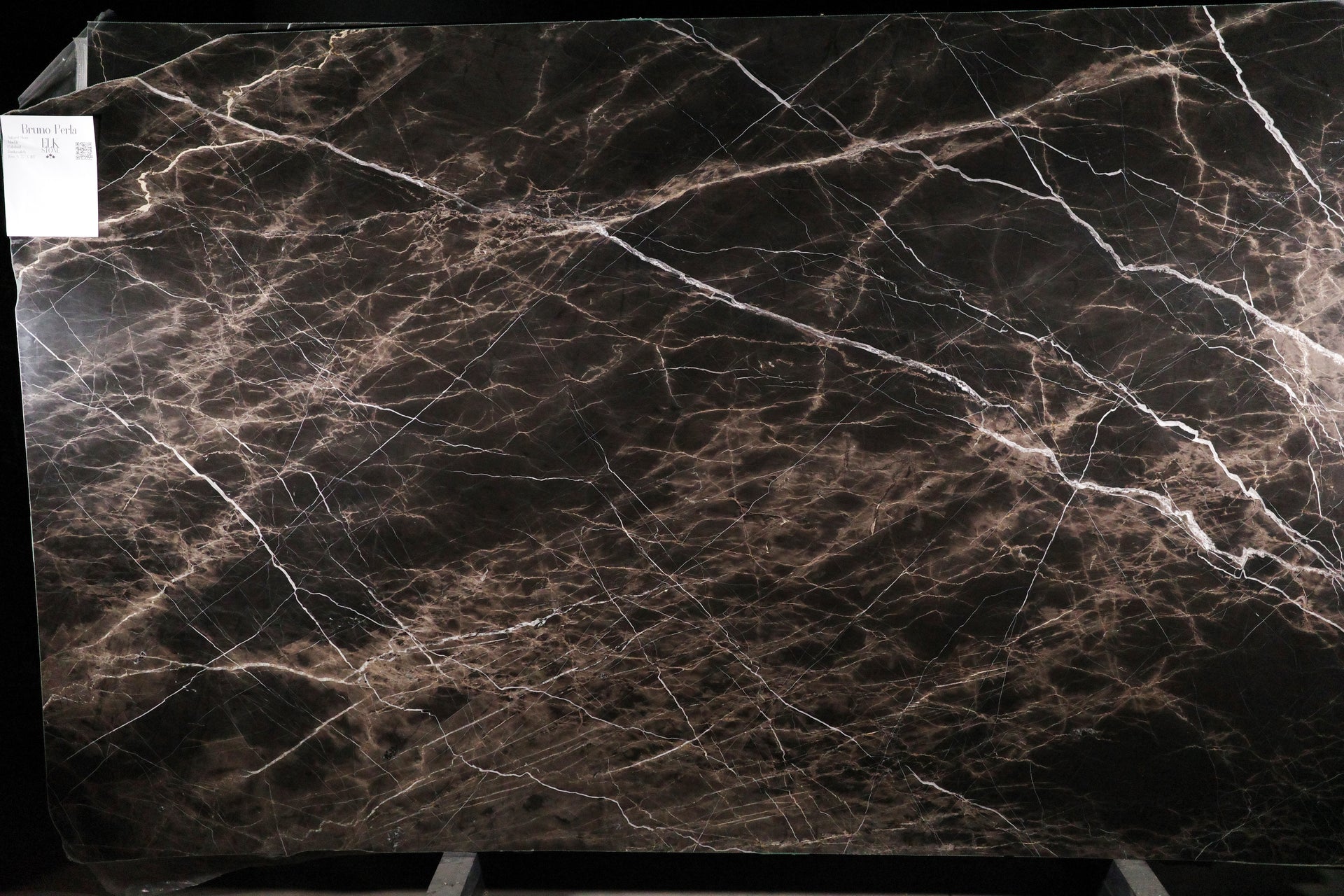 BRUNO PERLA - BOOKMATCHED POLISHED MARBLE SLAB - Elkstone | Marble & Tiles