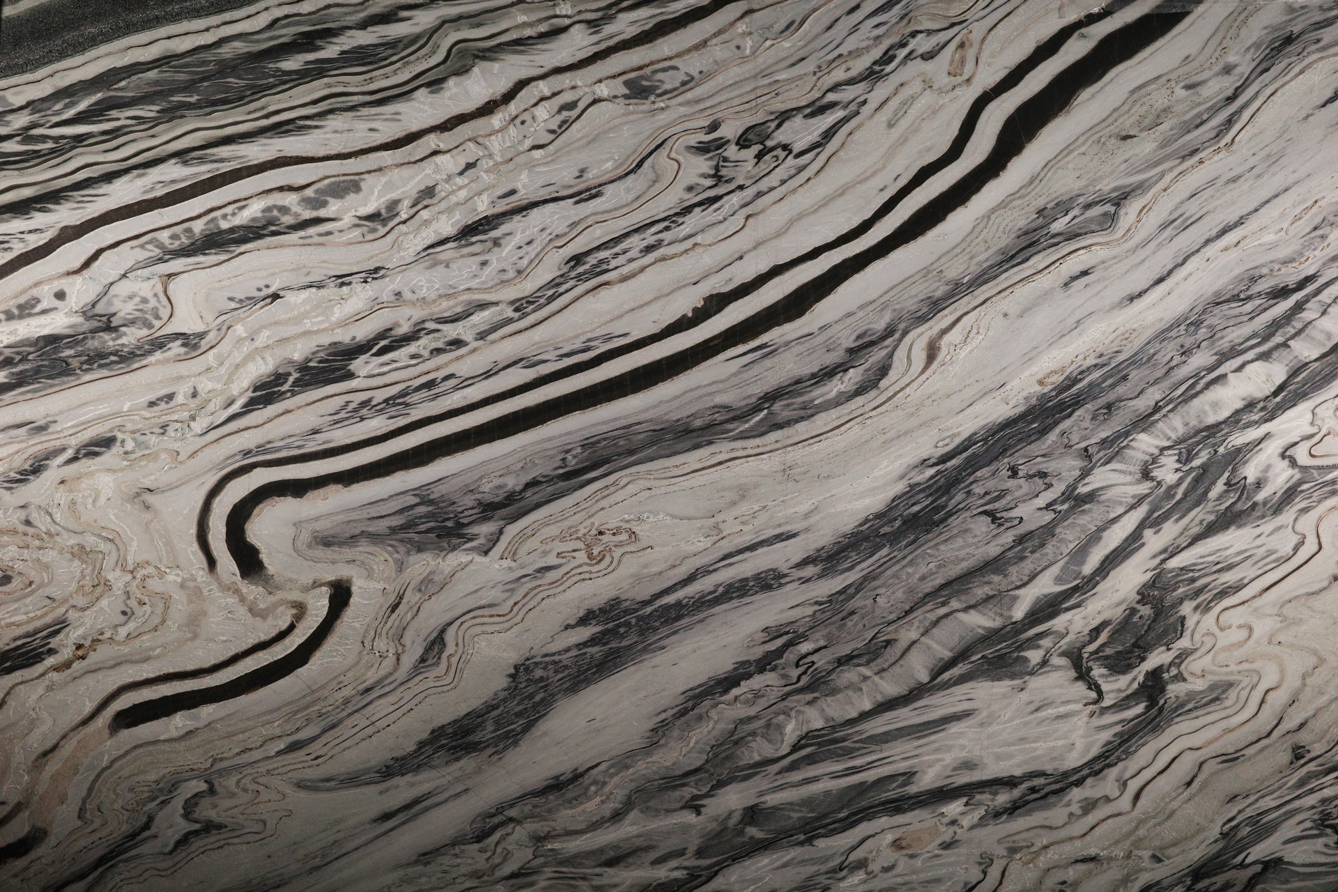 SILVER STREAM - BOOKMATCHED POLISHED MARBLE SLAB - Elkstone | Marble ...